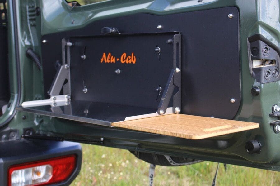 Alu-Cab Jimny Rear Drop Down Table – MOTOTESTO Overland Equipment Shop